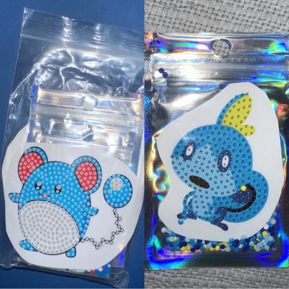 Pokemon | Toys | Pokemon 5d Sticker Kit Diy Craft Sable Marill Diamond ...